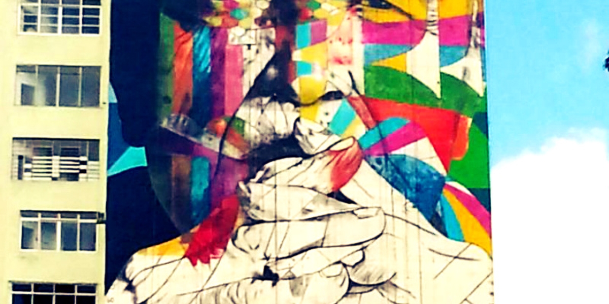 Graffiti de Oscar Niemeyer na Praça Oswaldo Cruz é homenagem aos 459 ...