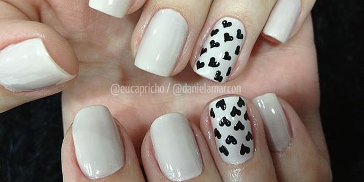 Confira um tutorial de unhas nail art de coração - Guiame Confira um tutorial de unhas nail art de coração - Guiame