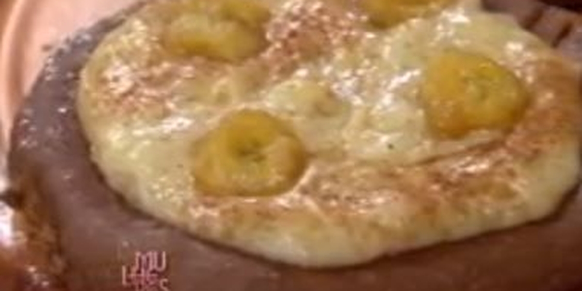 Sugestão para o fim de semana, pizza doce com brigadeiro de banana - Guiame