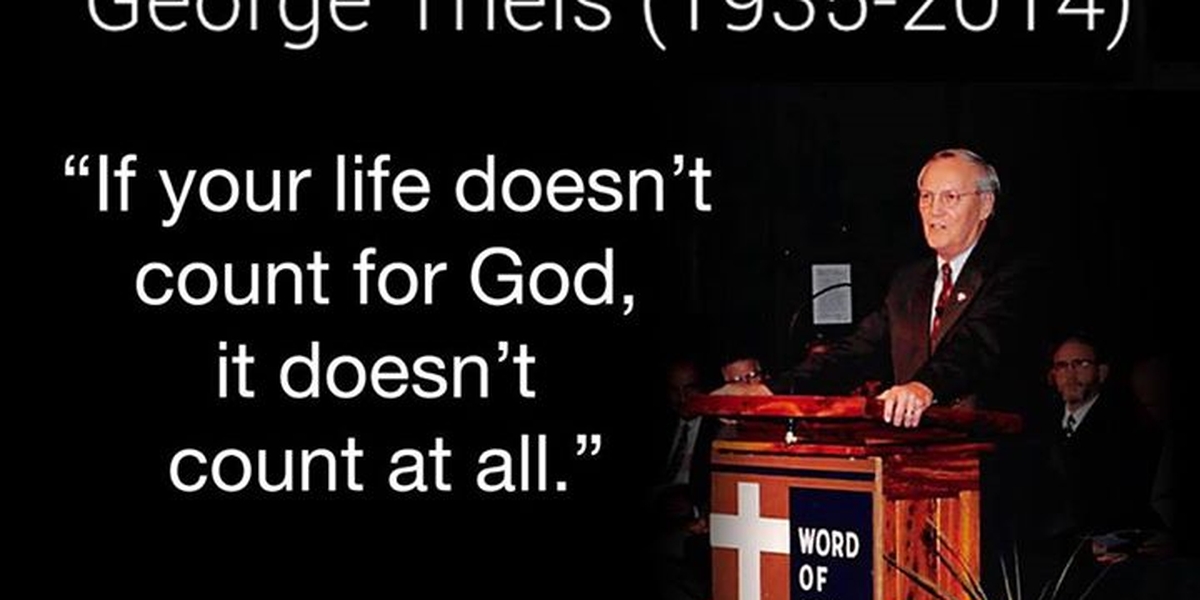 Morre George Theis, ex-diretor executivo do Palavra da Vida - Guiame