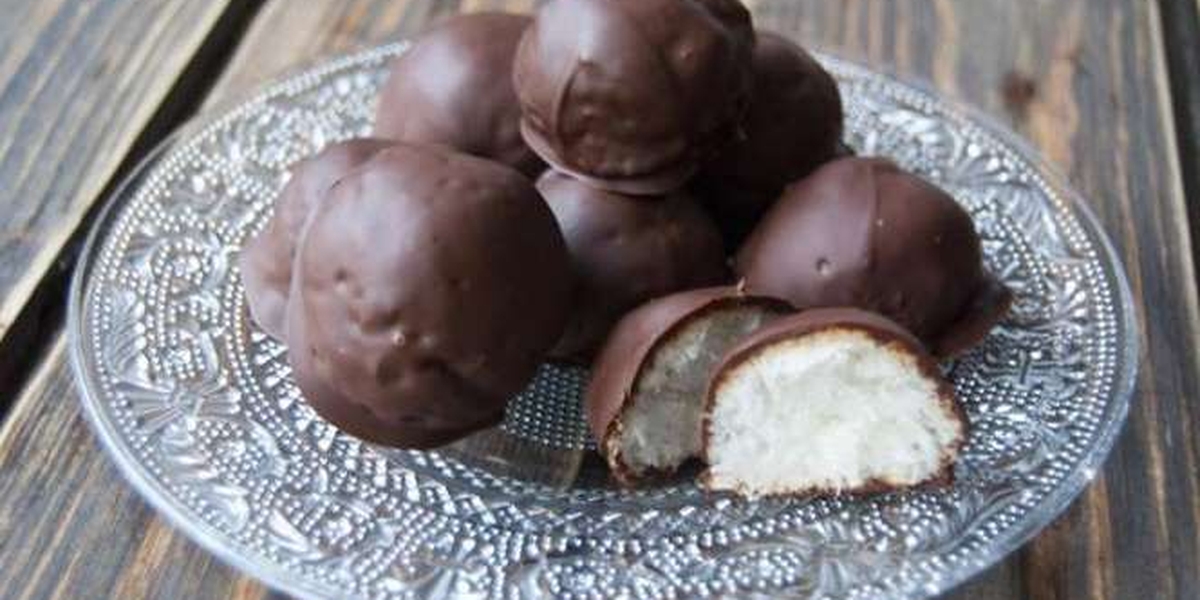 Rochers de chocolate com coco - Guiame