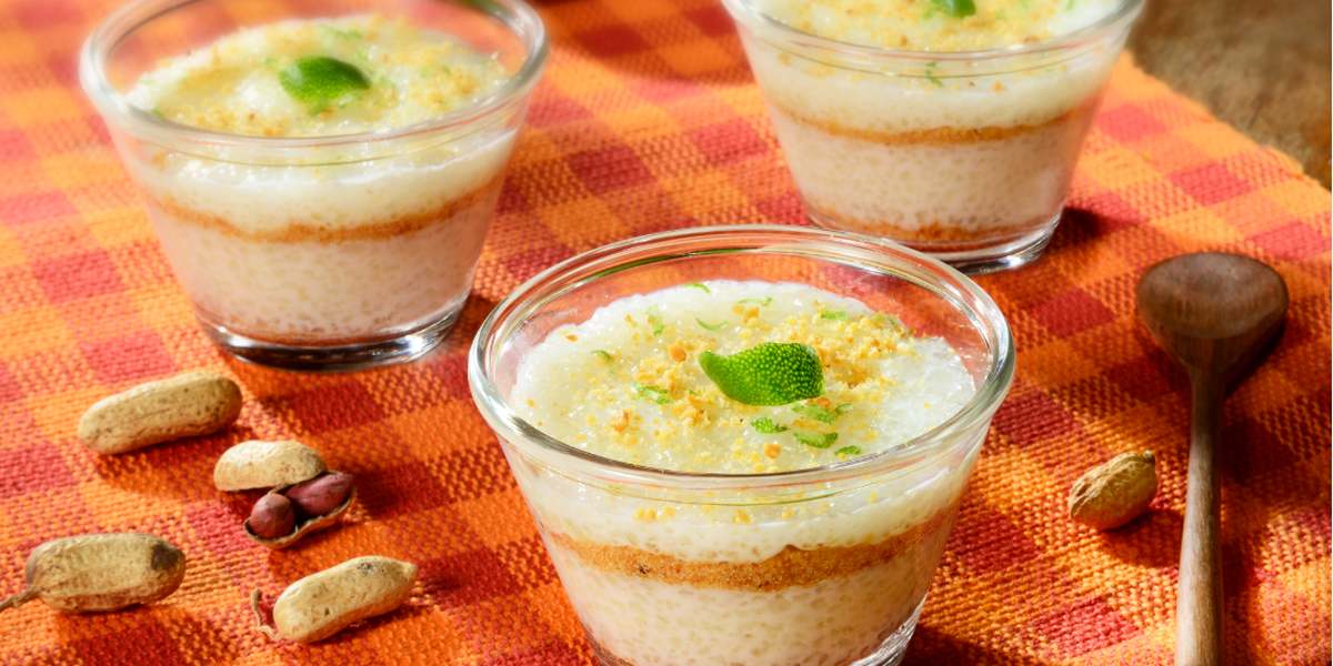 Creme de tapioca com amendoim - Guiame