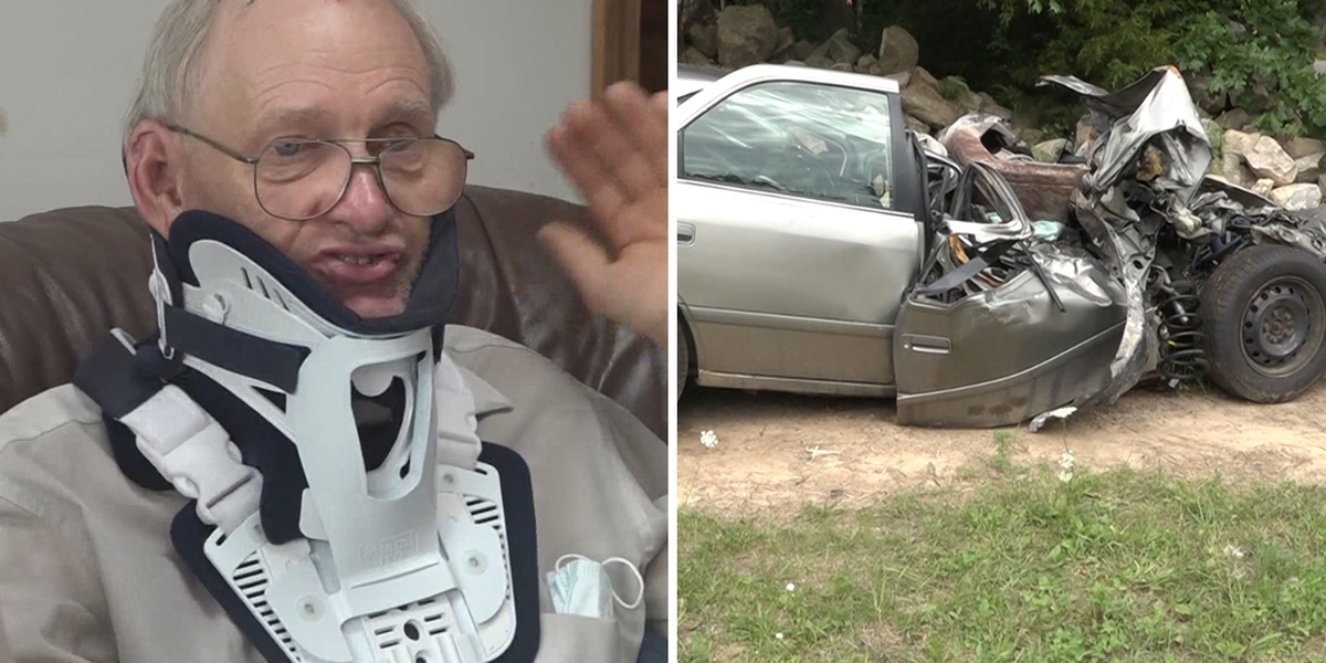 Homem diz que sobreviveu a grave acidente pela graça de Deus: “Não há ...