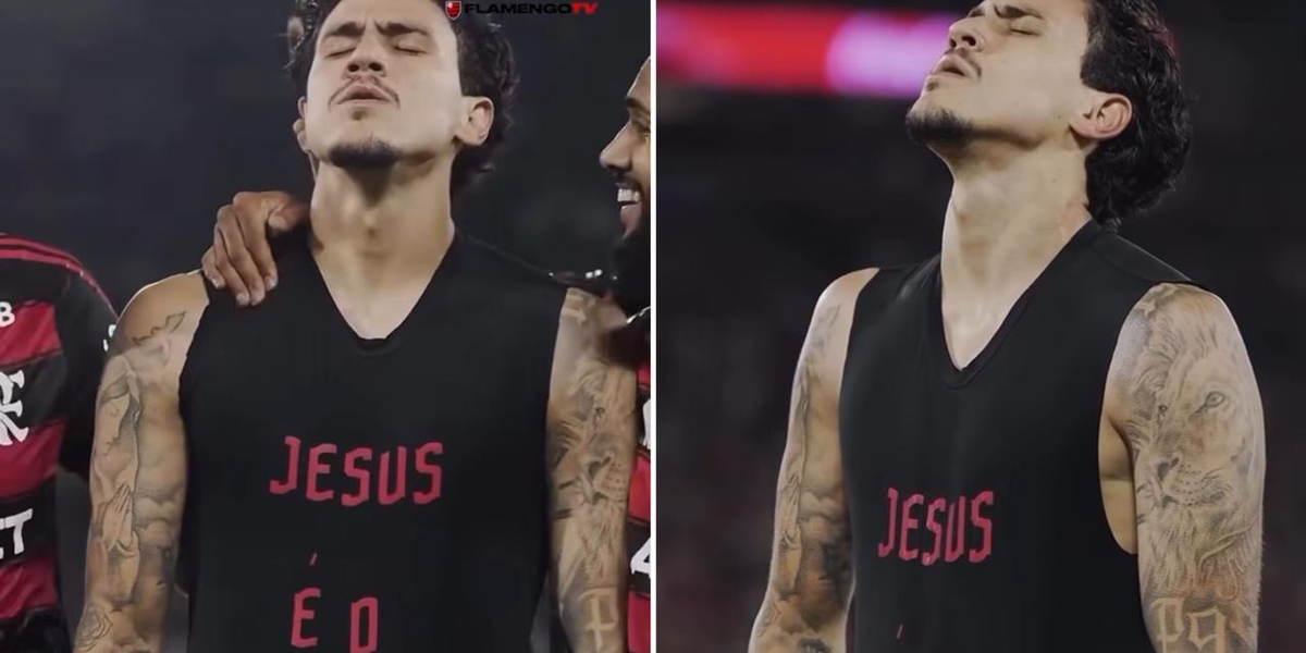 Pedro Guilherme comemora gol do Flamengo com camisa “Jesus é suficiente” - Guiame