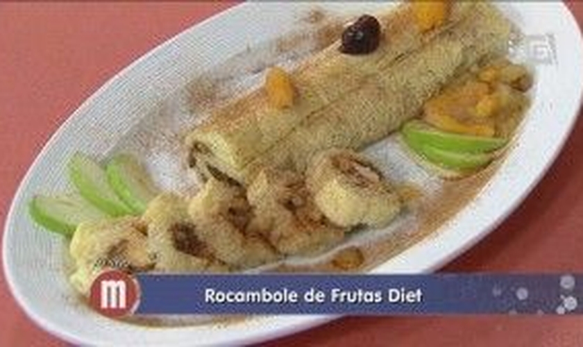 Rocambole de frutas diet - Guiame