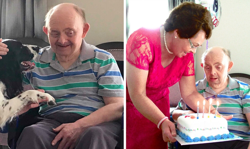 Homem com síndrome de Down faz 76 anos e torna-se símbolo da luta ...
