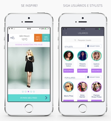 Novo aplicativo de moda ajuda a escolher o look do dia